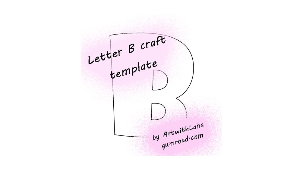 Letter b craft template. Activities for toddlers preschool kindergarten ...