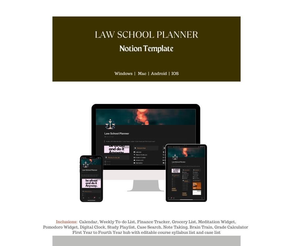Law School Planner Notion Template