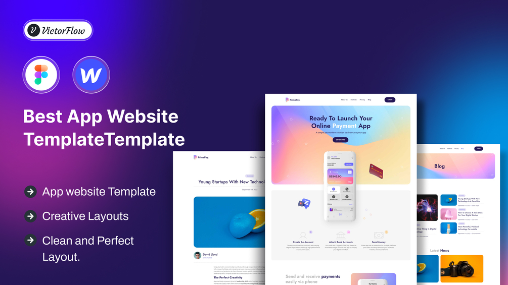 App Figma Website Template