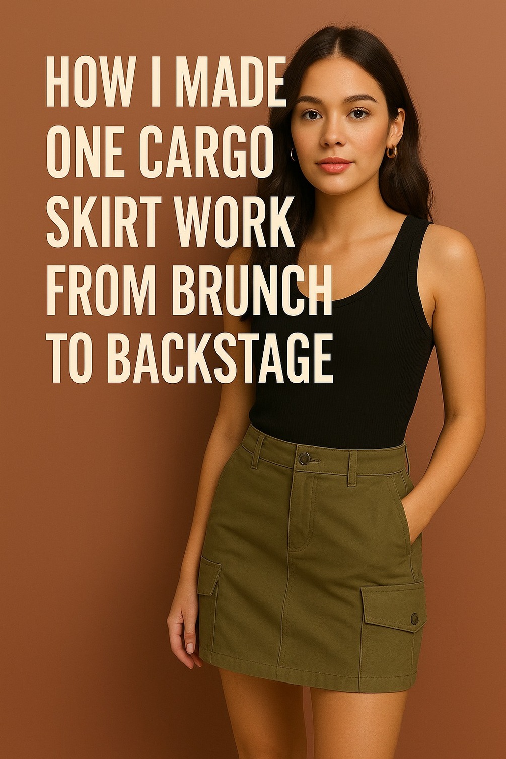 How I Made One Cargo Skirt Work From Brunch to Backstage