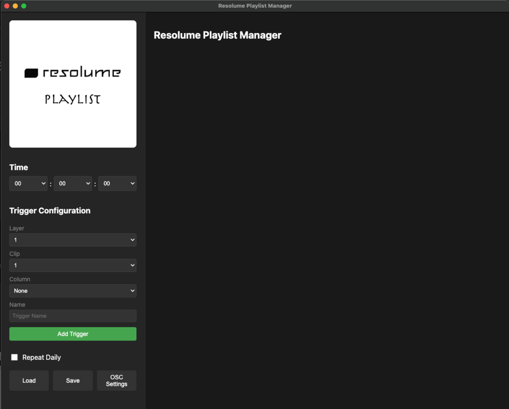 Resolume Playlist for Mac and Windows