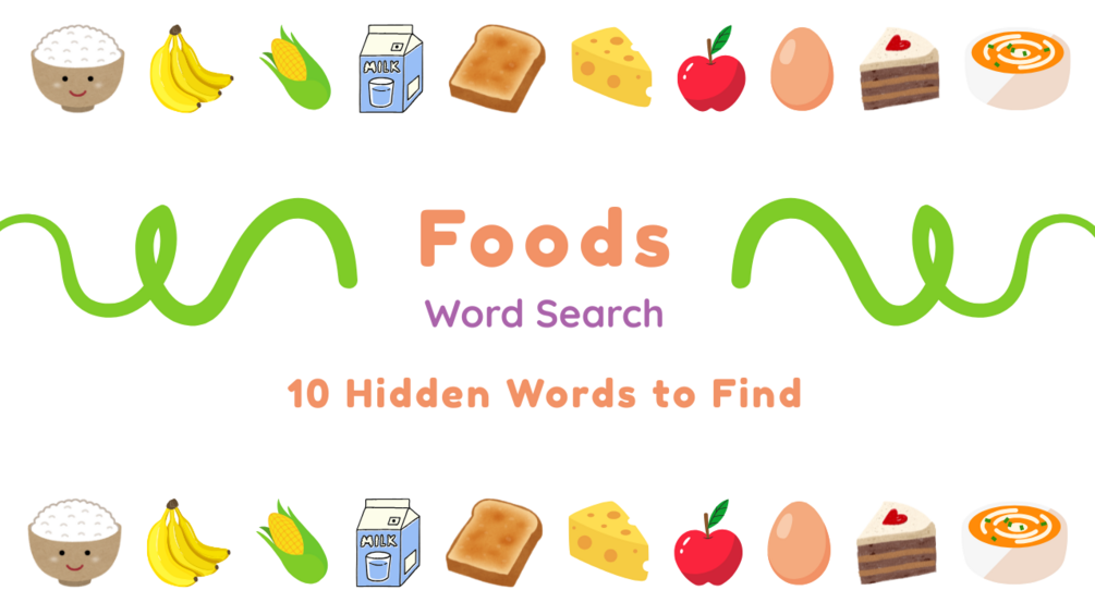 Word Search - Foods (A4)