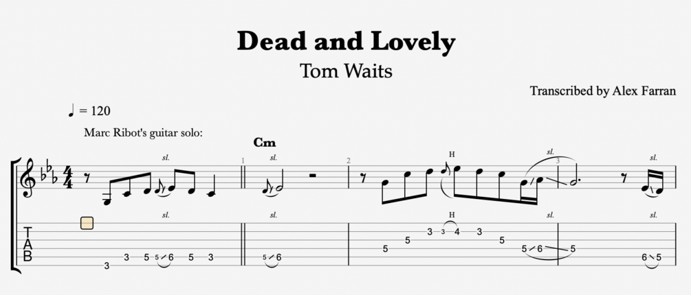 Dead and Lovely - Tom Waits/Marc Ribot (YouTube 2022)