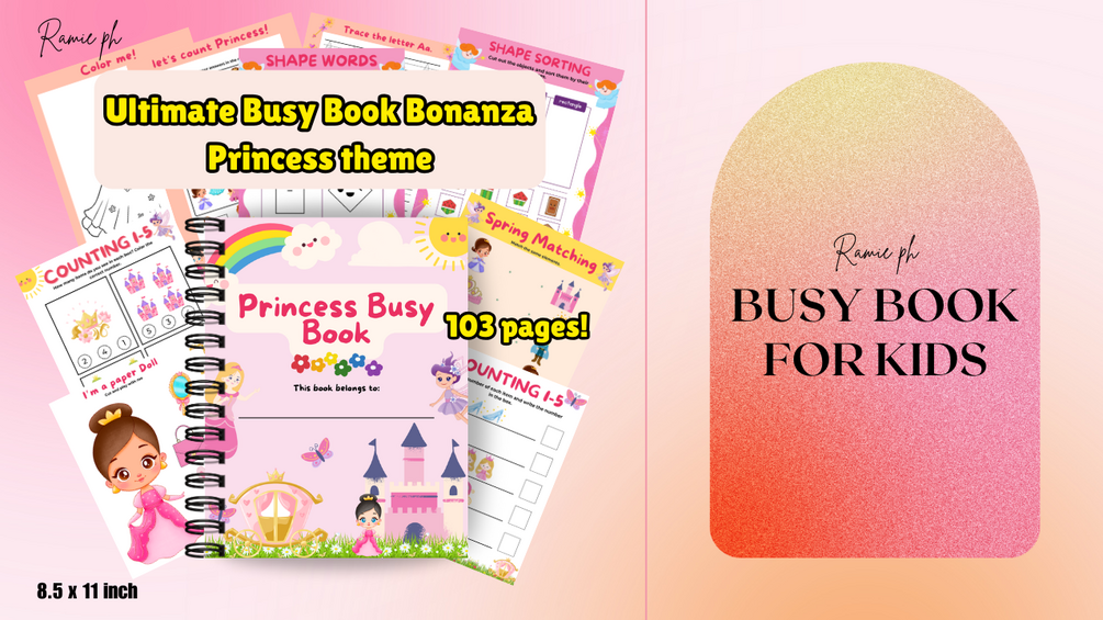 Ultimate Busy Books For Kids (Princess Theme)