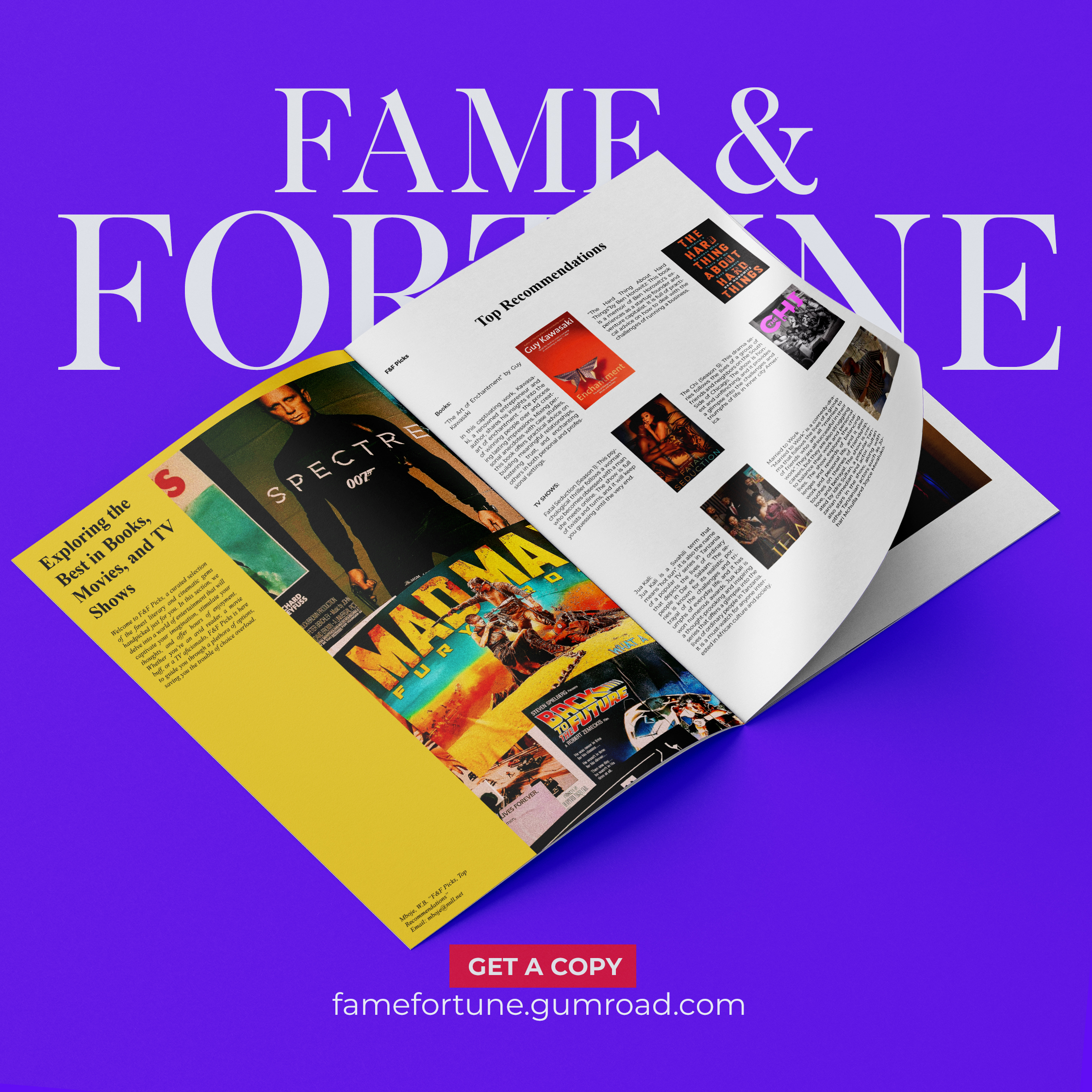 Fame & Fortune Magazine 4th Edition - Fame & Fortune Magazine