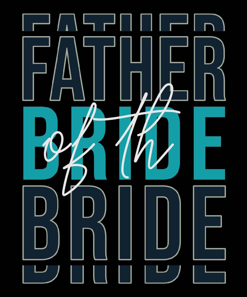Father of The Bride Dad Cute Bridal Shower Wedding Men T-Shirt