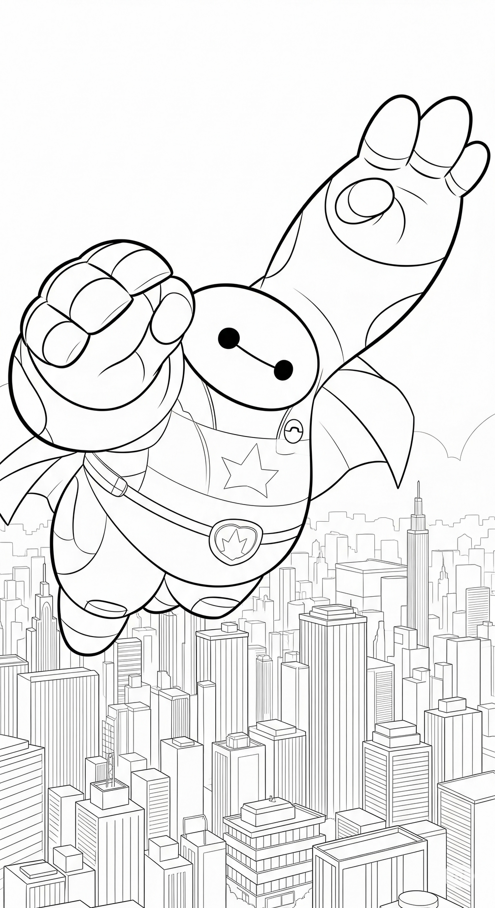 Printable Baymax Coloring Book for Kids | PDF Download 20 Pages