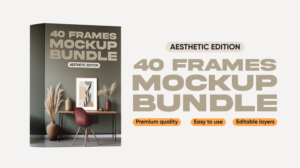 40 Frames Mockup Bundle Set