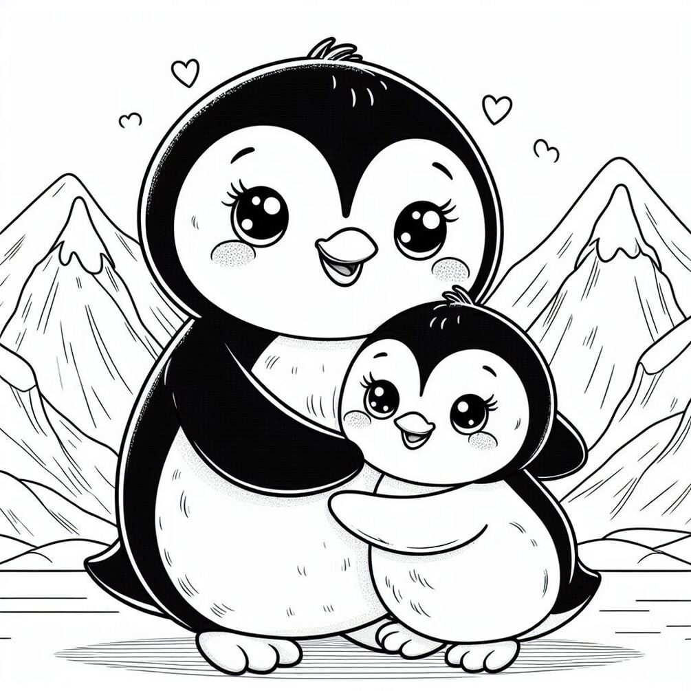 The Brave Little Penguin Coloring Book – Arctic Animals Kids ...