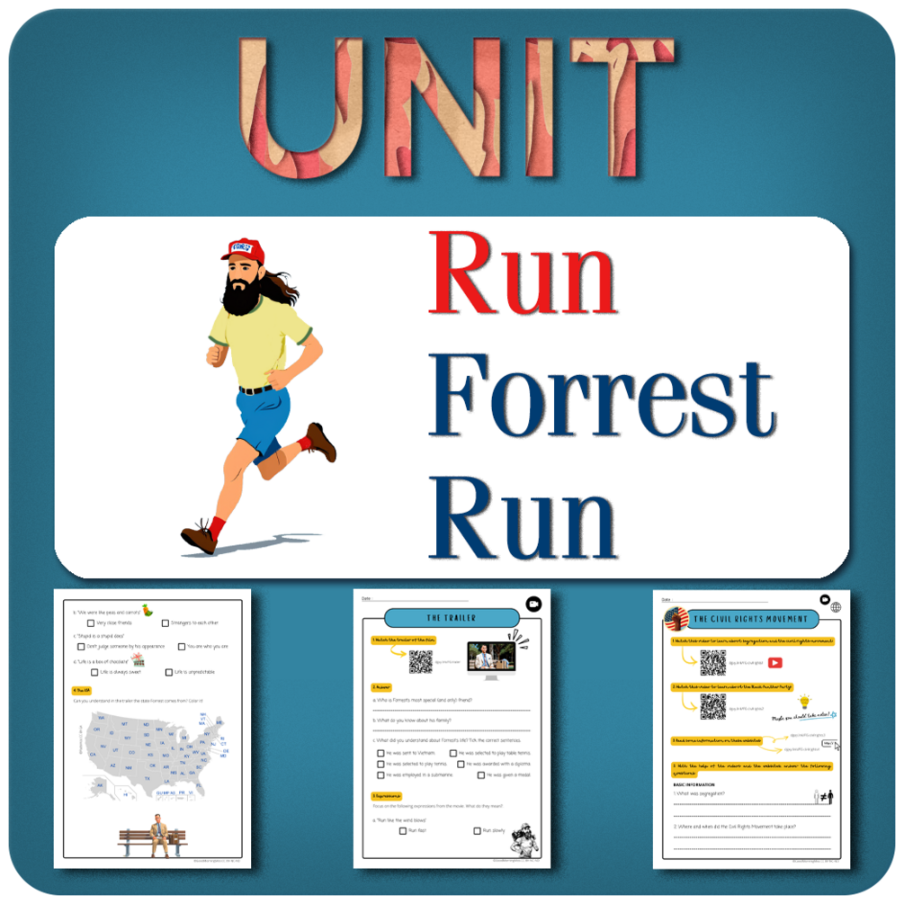 RUN, FORREST, RUN! – A complete unit for ESL students!