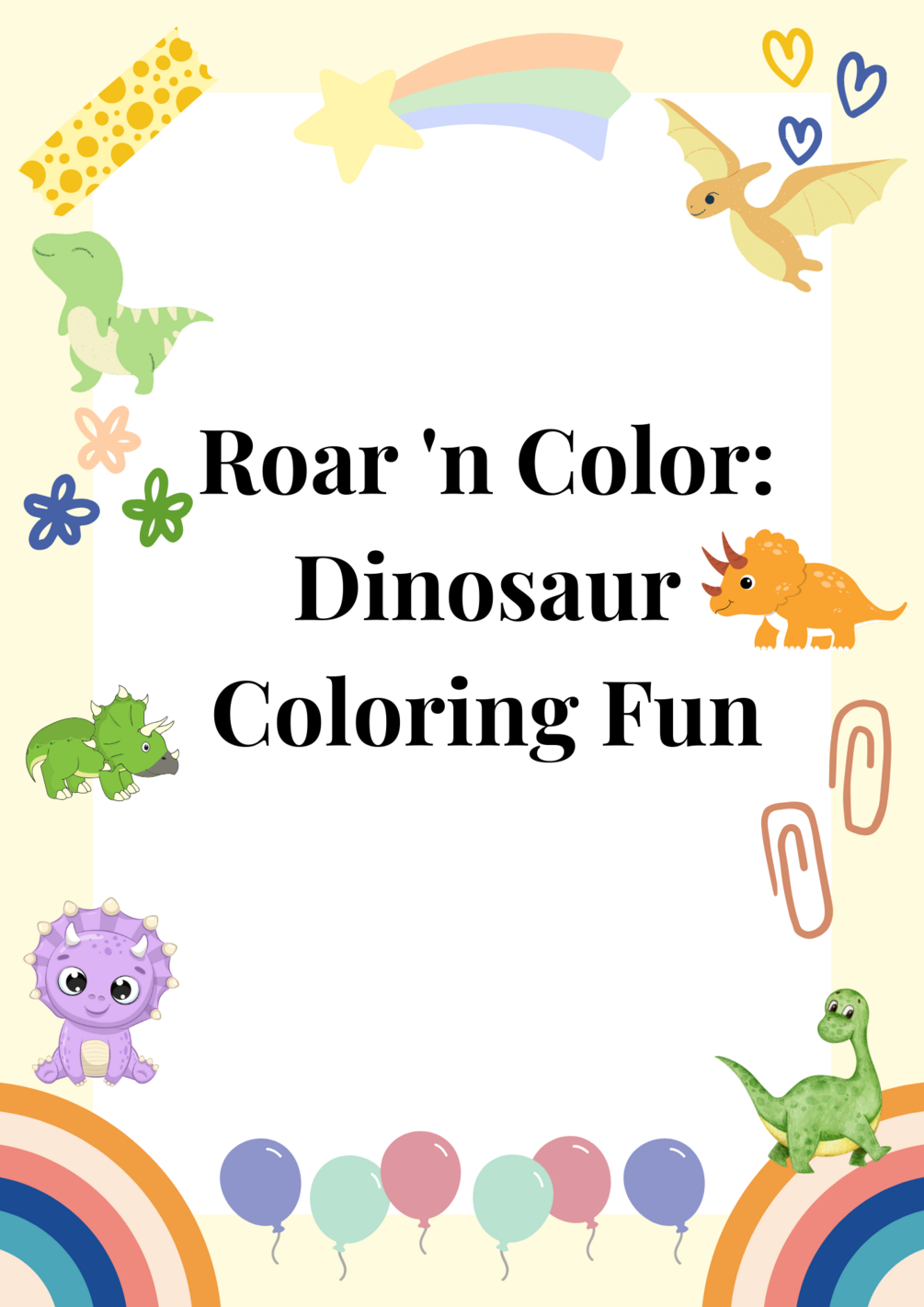 Dino Colouring Fun Book