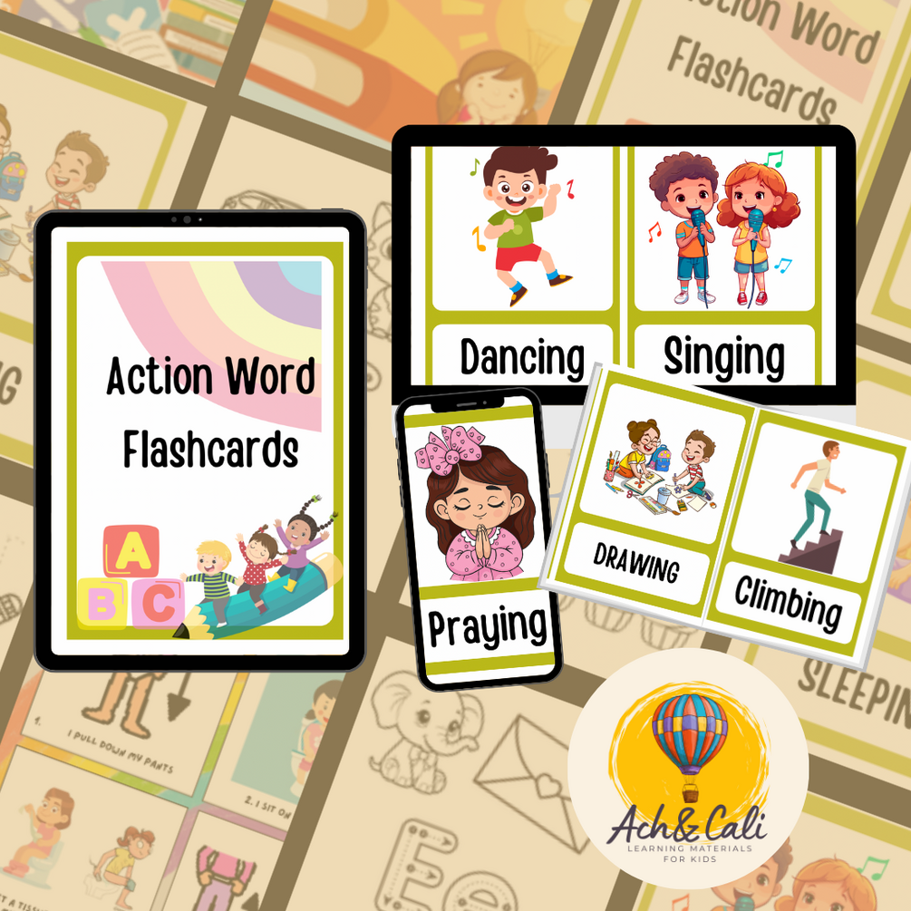 Action Word Flash Cards