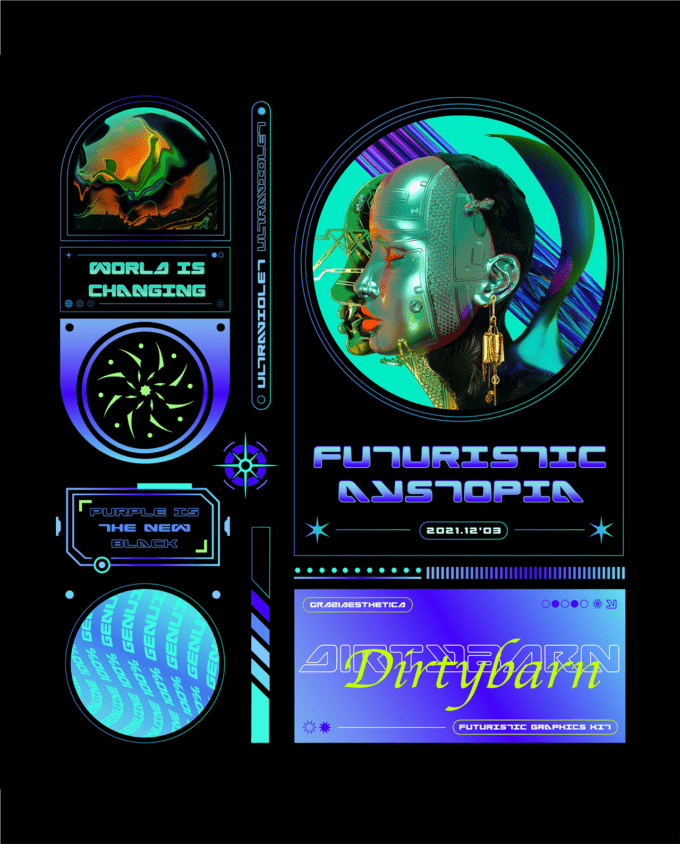 Futuristic Graphics Kit