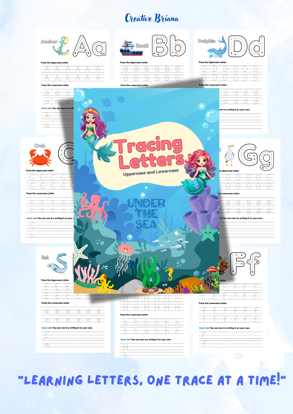 Under-the-Sea Alphabet Tracing