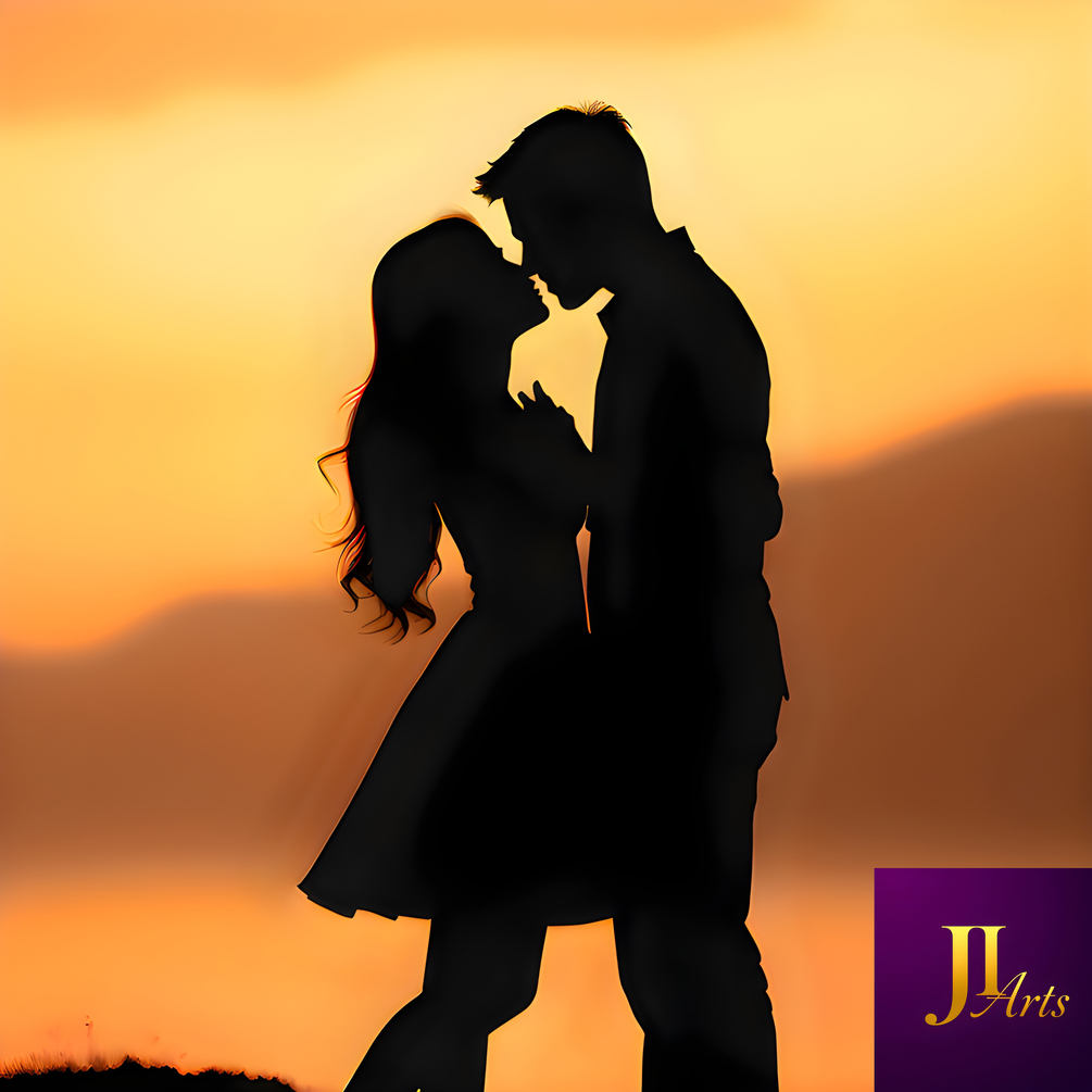 Shadow Couple Art- Digital Printable Images for Wallpapers, Home Décor ...