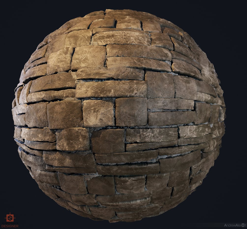 Substance stone wall material