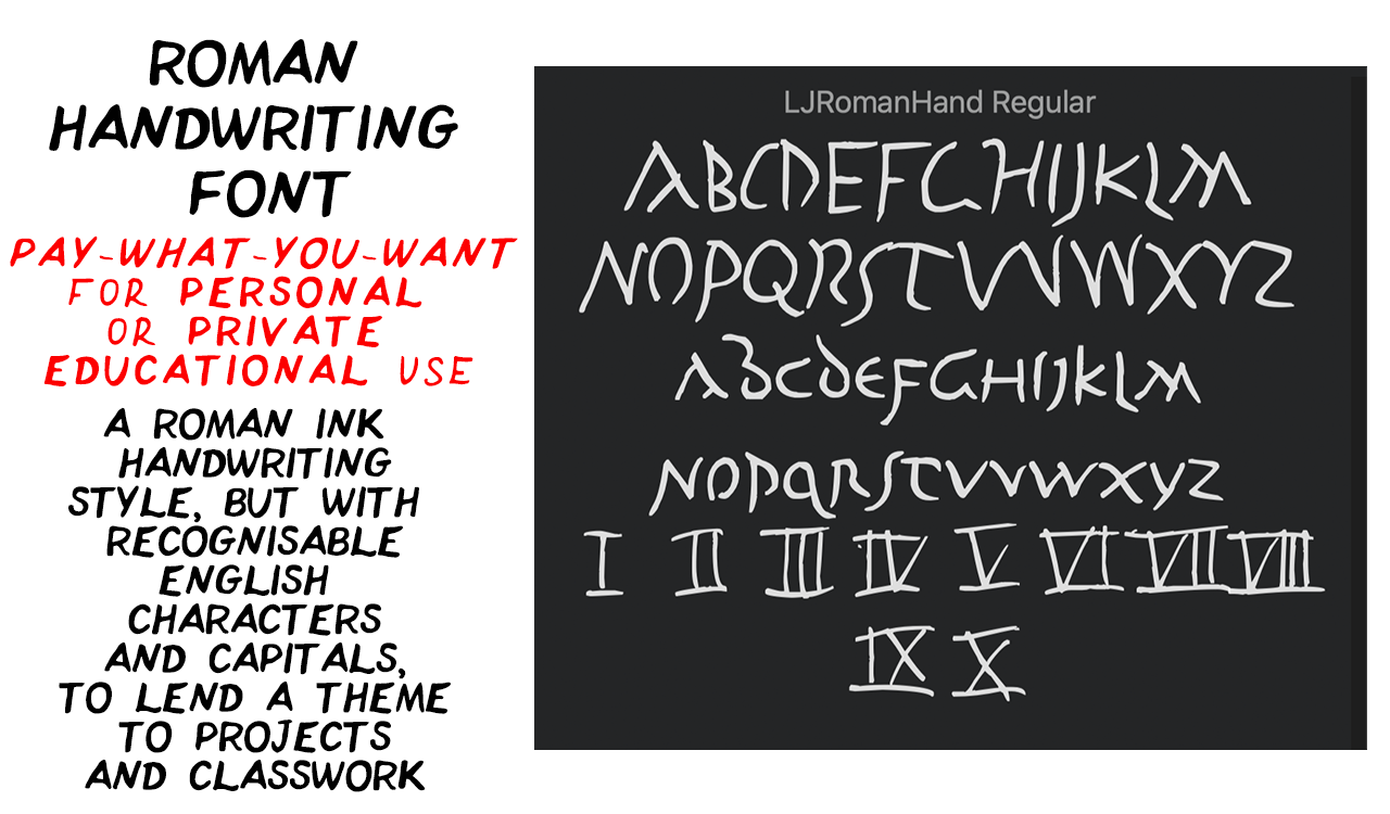 Personal Handwriting Font Pictures