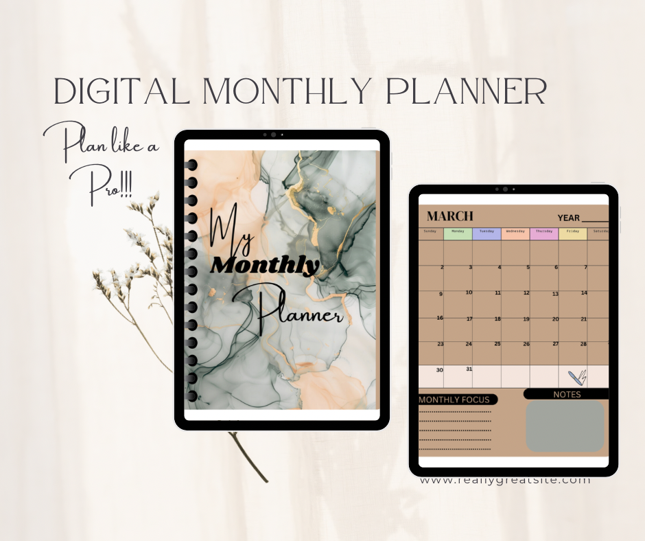 Digital Monthly Planner