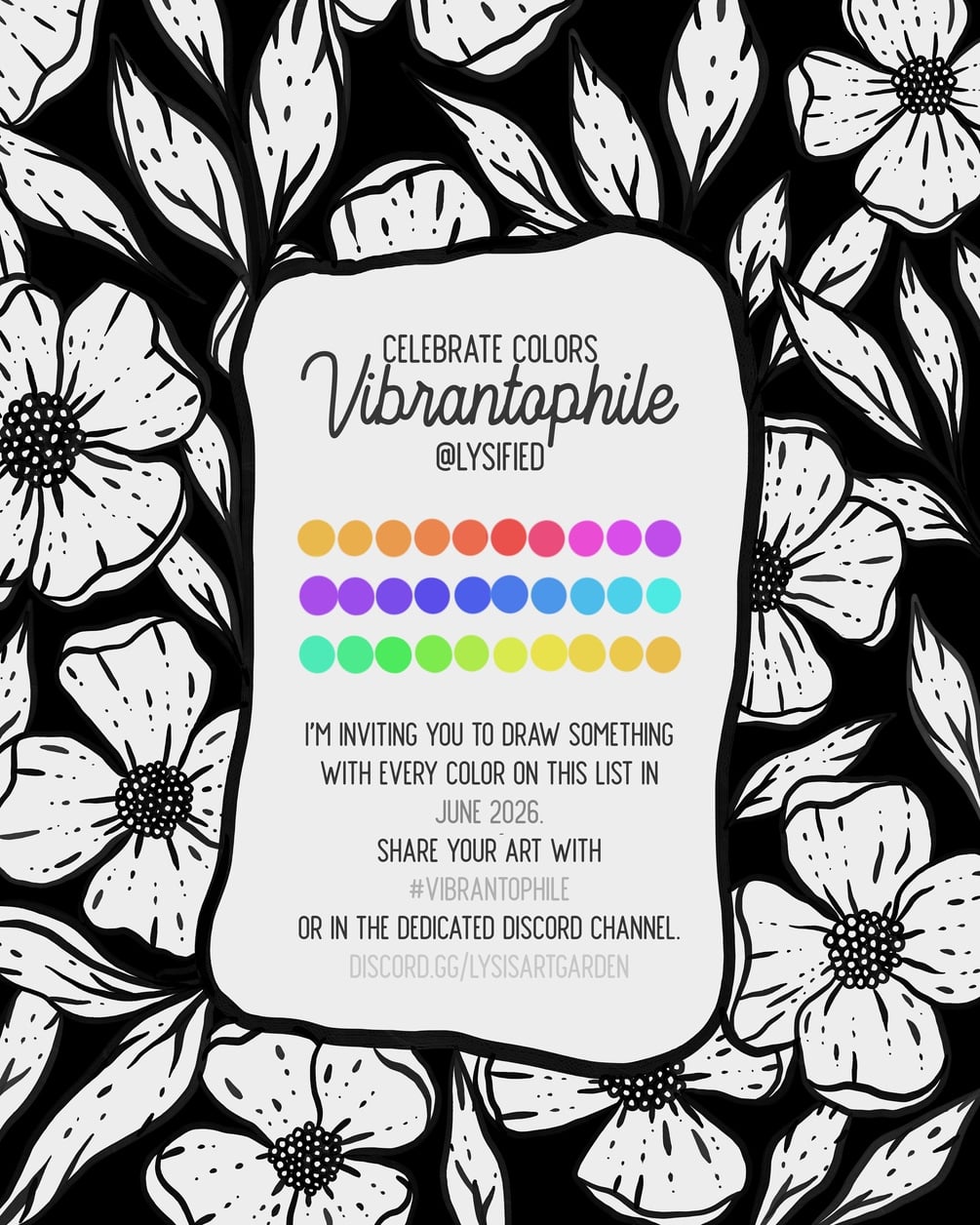 🎨 Vibrantophile 2026 assets - A daily color challenge for June 2026!