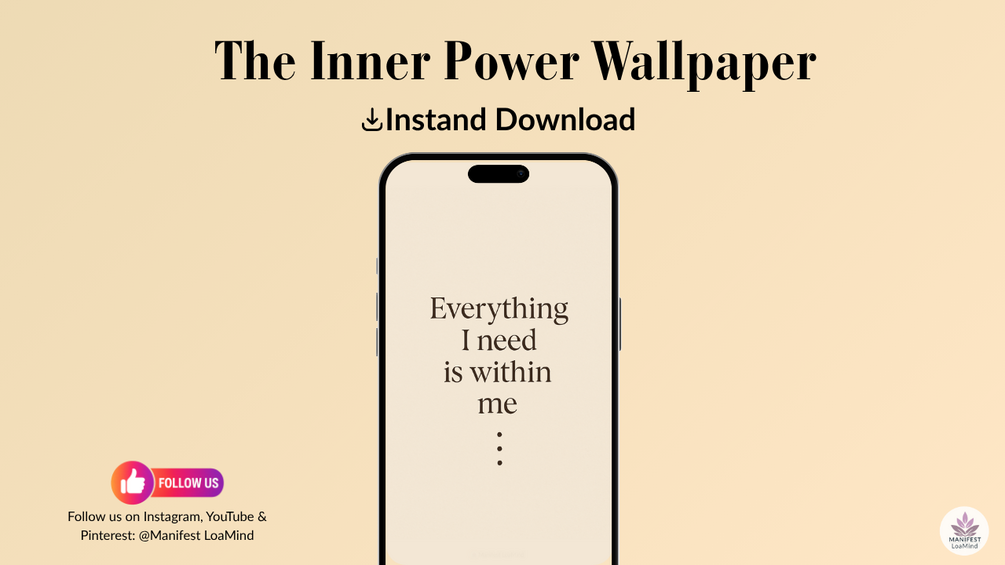 The Inner Power Wallpaper | An Affirmation for Self-Trust & Confidence