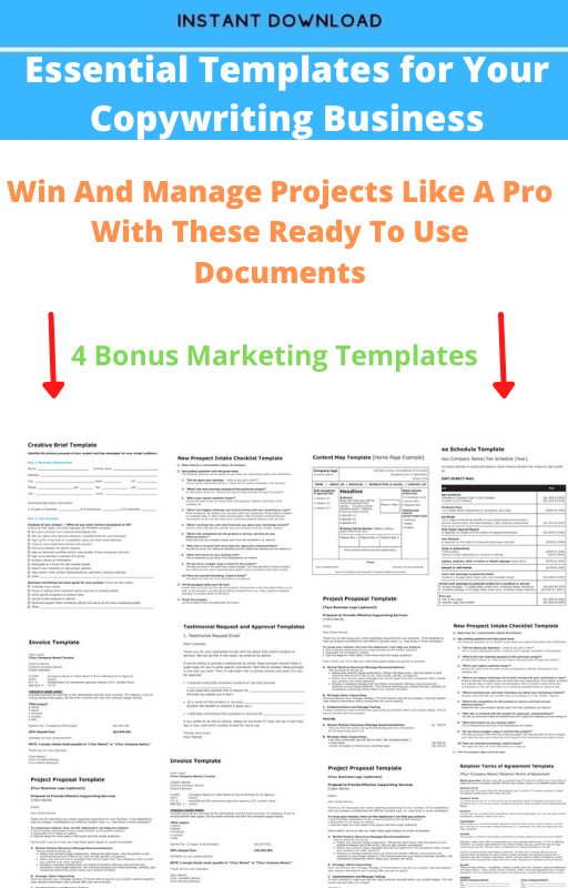 Copywriting Business Templates