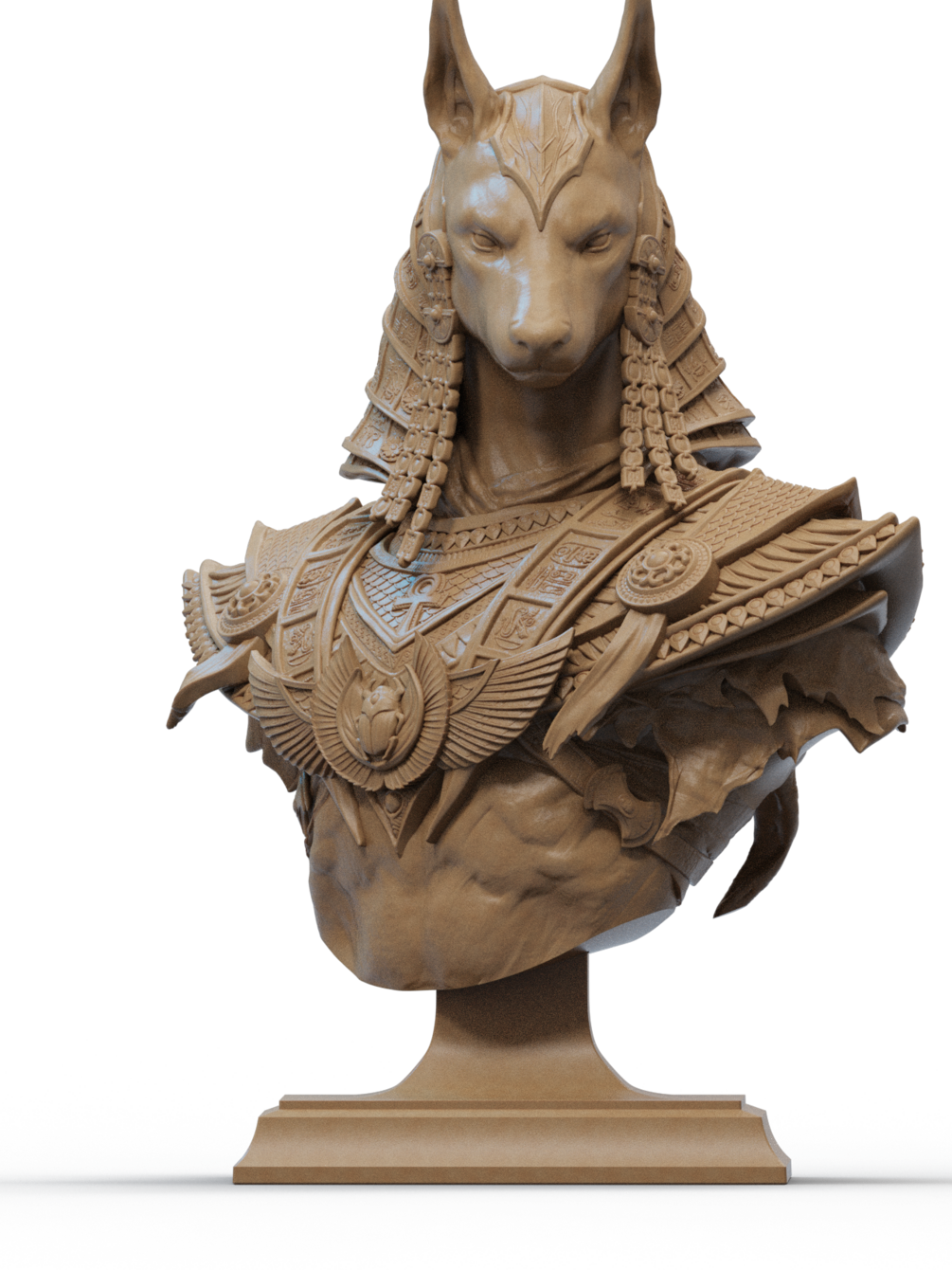 Anubis Bust 3D Print