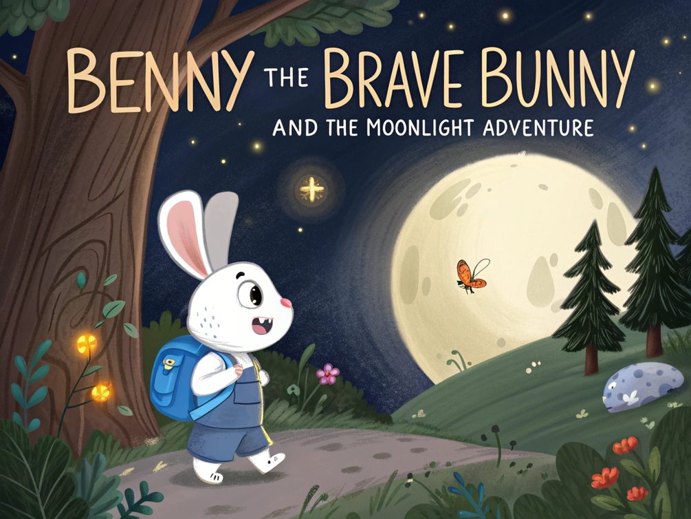 Benny the Brave Bunny and the Moonlight Adventure