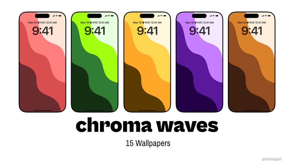 Chroma Waves Wallpaper Pack