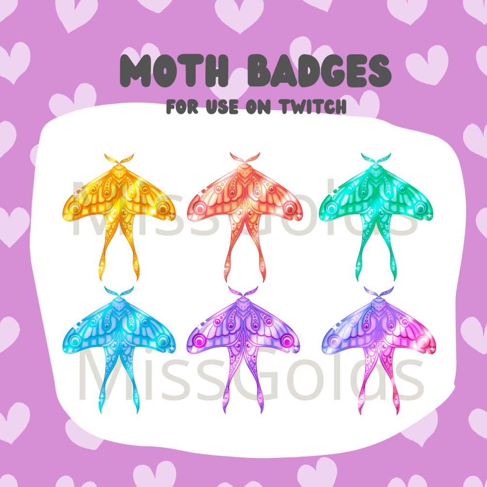 Moth Badges For Twitch