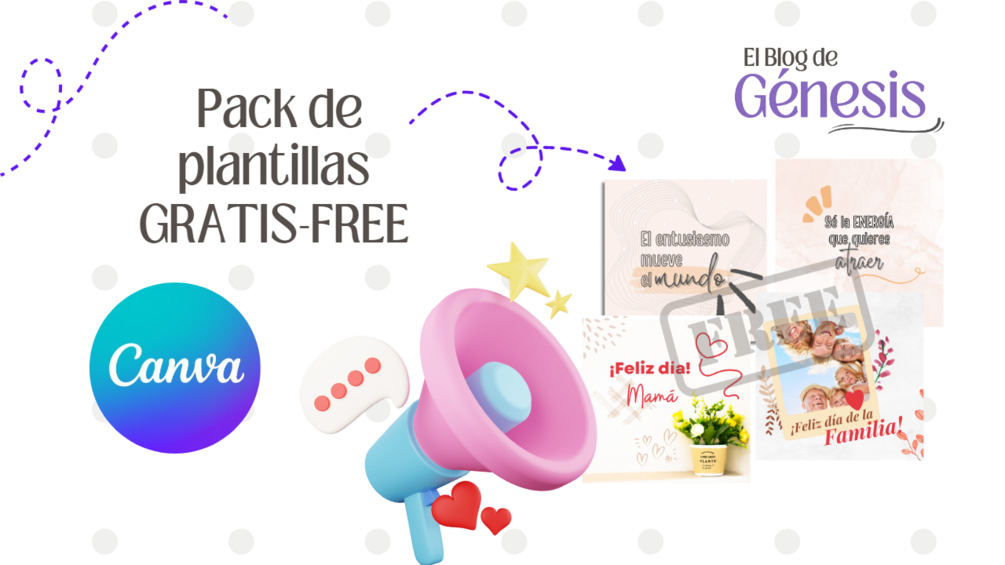 Pack de plantillas CANVA - GRATIS-FREE