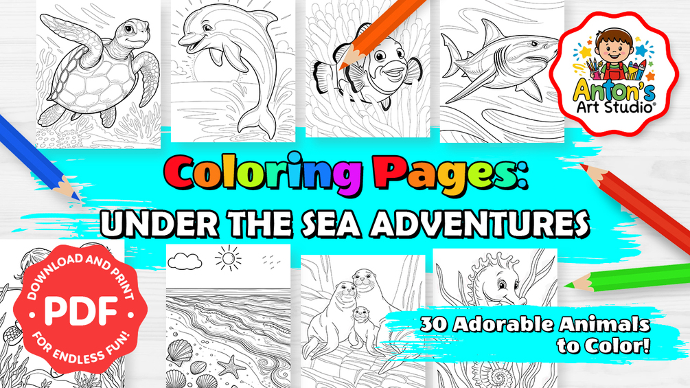 Coloring Pages: Under the Sea Adventures | 30 Whimsical Creations for ...
