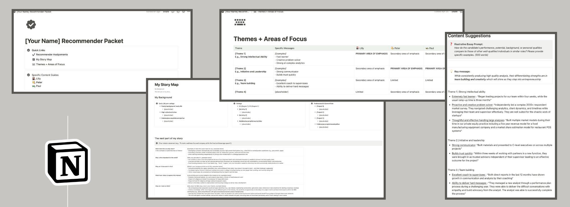 Recommendation Edge: MBA Mastery Packet
