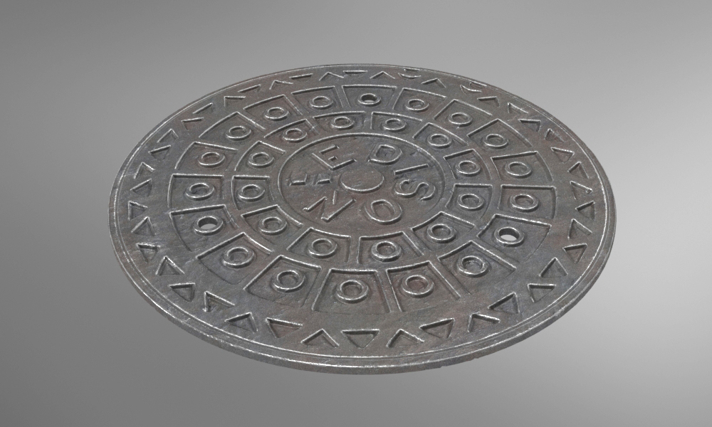 New York "Edison" manhole 3d model