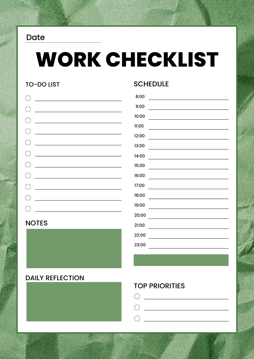Daily Productivity Planner: To-Do List and Schedule
