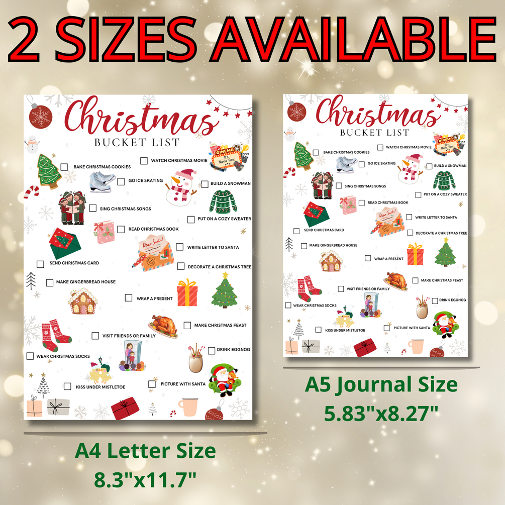 2025 Christmas Bucket List and Advent Calendar: Create Your Magical ...