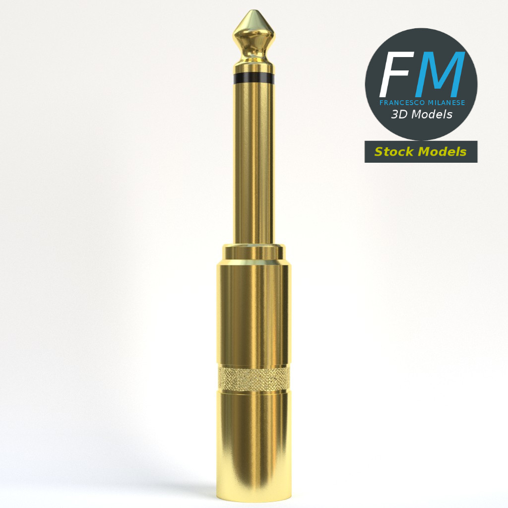 3D MODEL - Mono jack plug