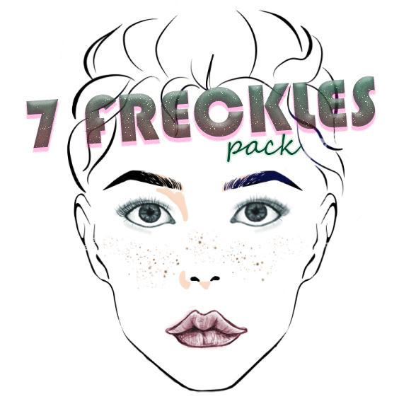 7 Freckles textures for Spark AR