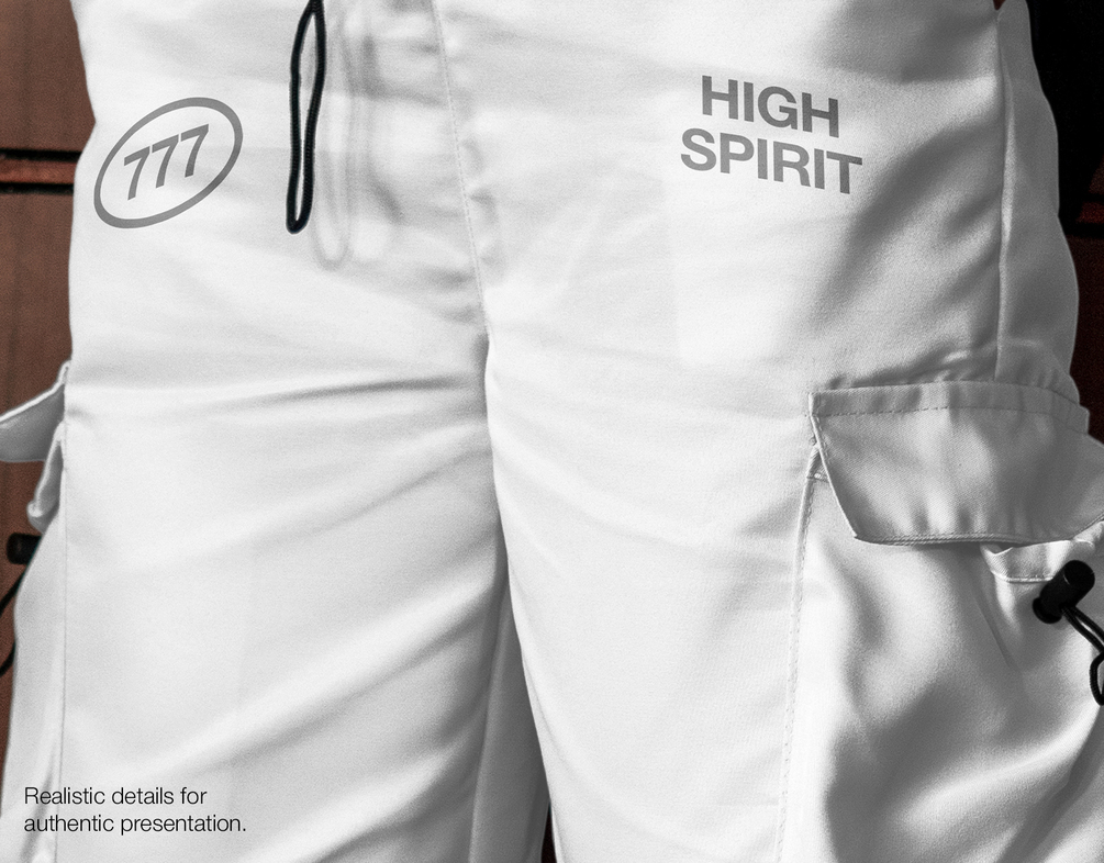 Premium Cargo Pants Mockup (5 PSD Scenes)