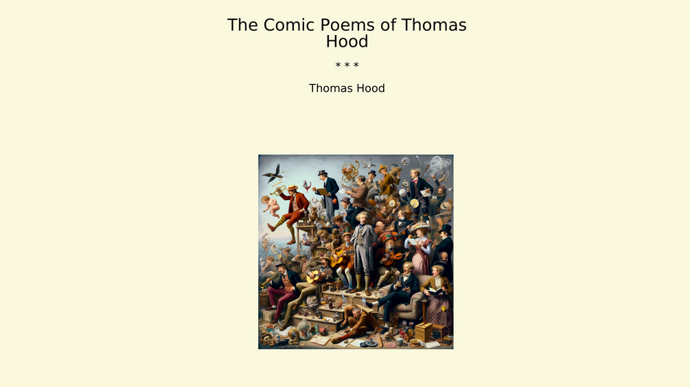 The Comic Poems of Thomas Hood