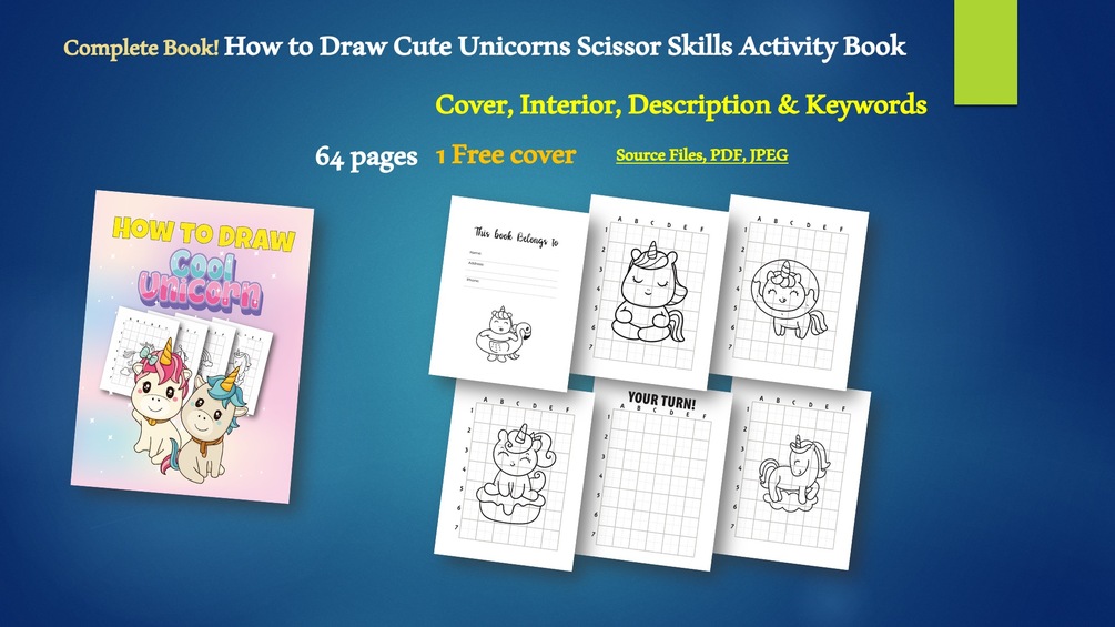 Complete Book! How to Draw Cute Unicorns Book ready to upload with ...