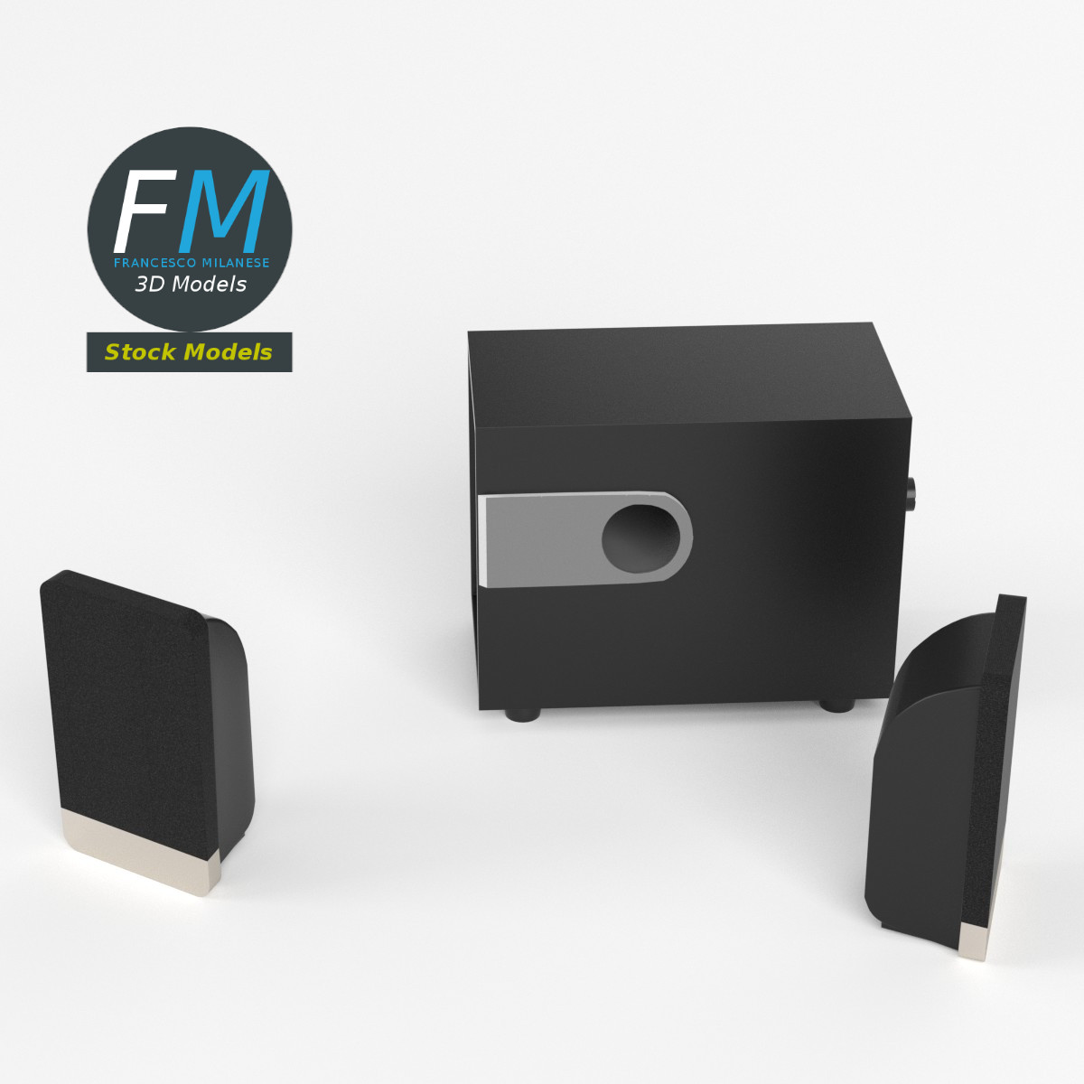 3D MODEL - Computer speakers