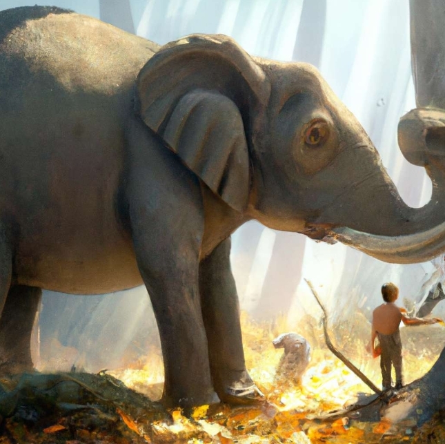 Molly and the Elephant with a Thorn in His Foot