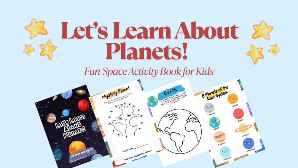 Let’s Learn About Planets! – Fun Space Printable Activity Book for Kids ...