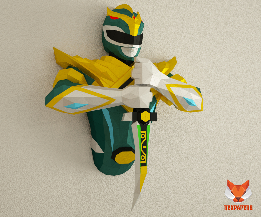 GREEN RANGERG PAPERCRAFT