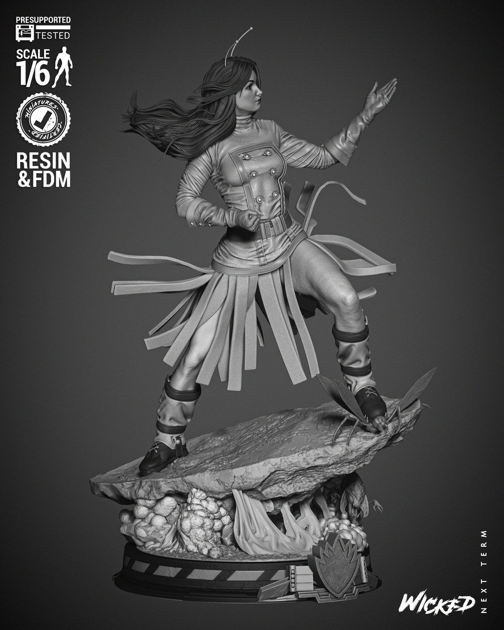 Wicked Marvel Mantis Comic Version Sculpture: Tested and ready for 3D ...