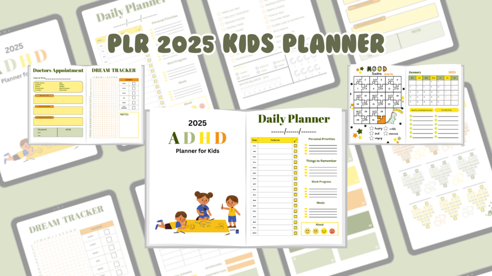 PLR 2025 ADHD KIDS PLANNER