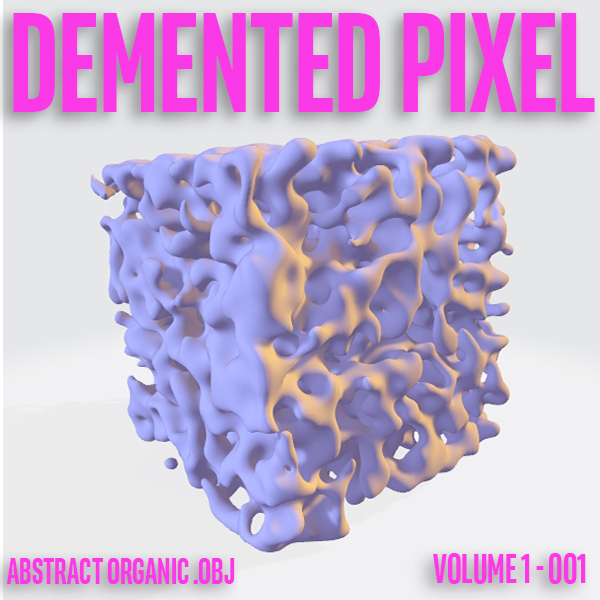 Abstract Organic Object 001 Volume 1 - 3D Model .OBJ