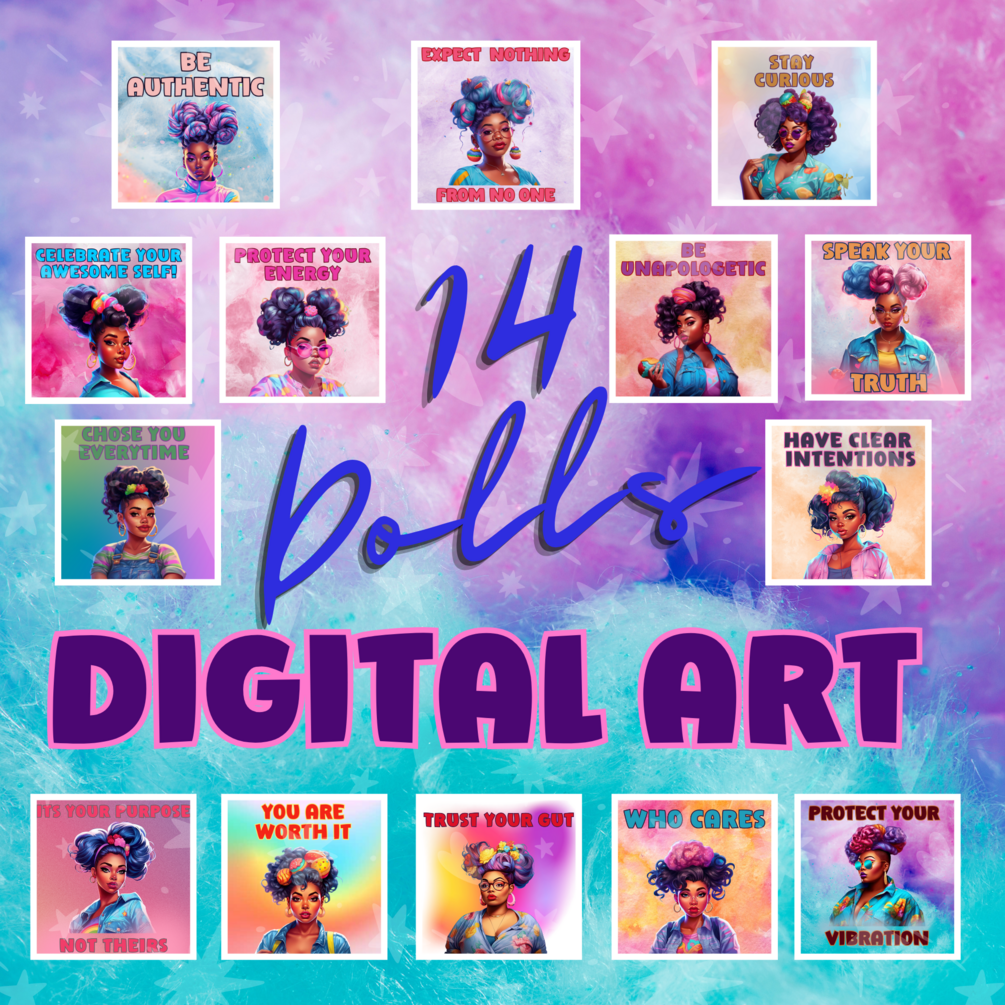 Affirmation Sticker Dolls Bundle