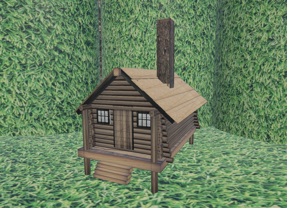 Basic 3D Cabin Model (Unity Package)