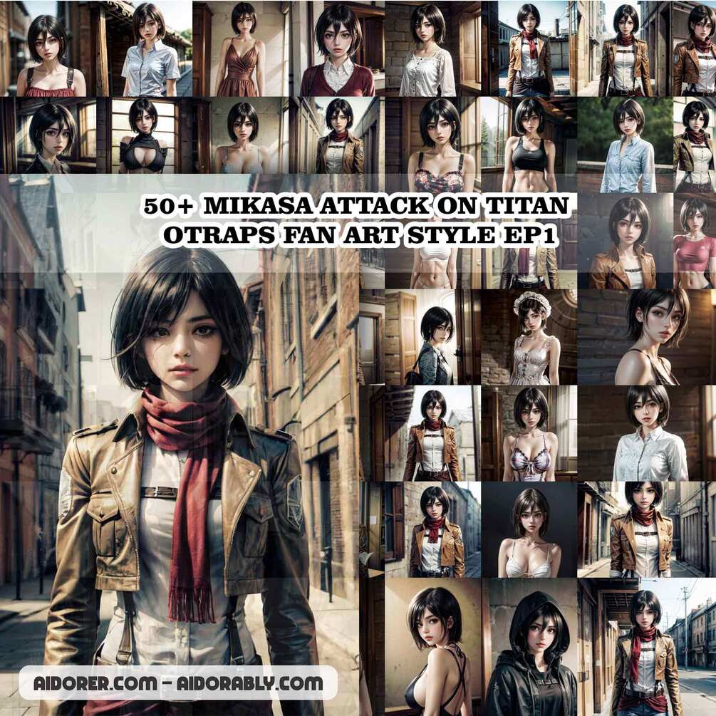 50+ MIKASA ATTACK ON TITAN OTRAPS FAN ART STYLE EP1